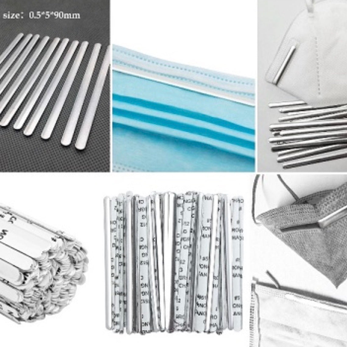 Adhesive Mask Nose Wires - 10 & 100 pc – Paisleys Quilt Shop